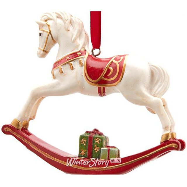 Елочная игрушка Лошадка-качалка Лана Пуэрто 9 см, подвеска купить в ...
